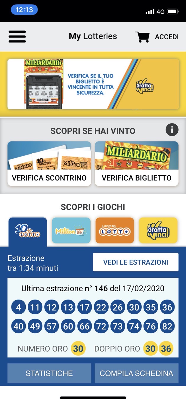 My Lotteries per iOS: l’app ufficiale per giocare e verificare le ...