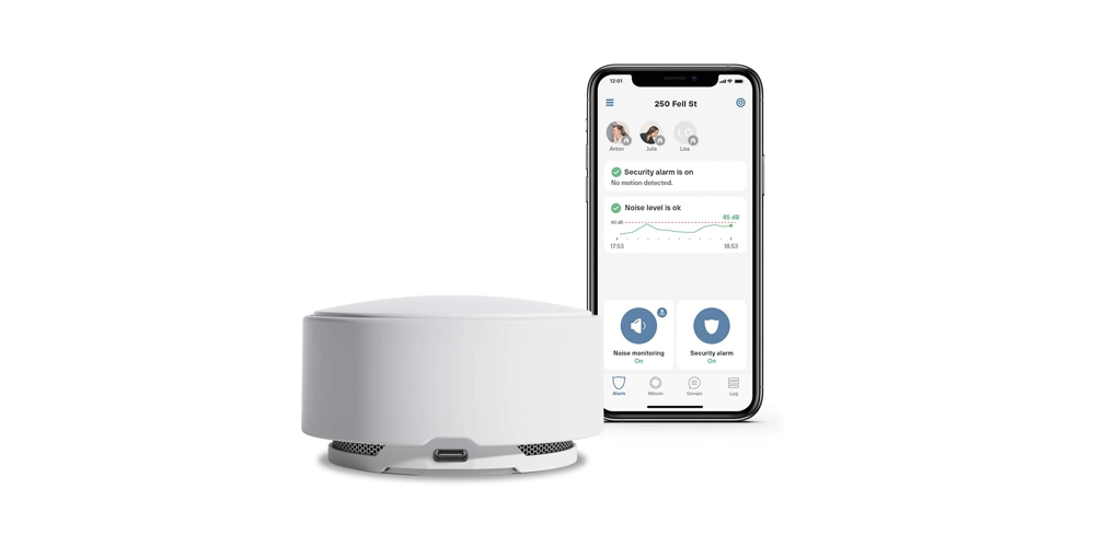 Minut Smart Home Sensor, monitoraggio del rumore, rilevamento del ...