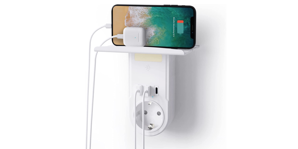 Una base di ricarica da parete per ricaricare tutti insieme iPhone ...