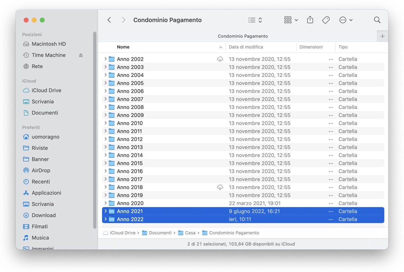 Guardare all’interno di più cartelle del Mac contemporaneamente ...