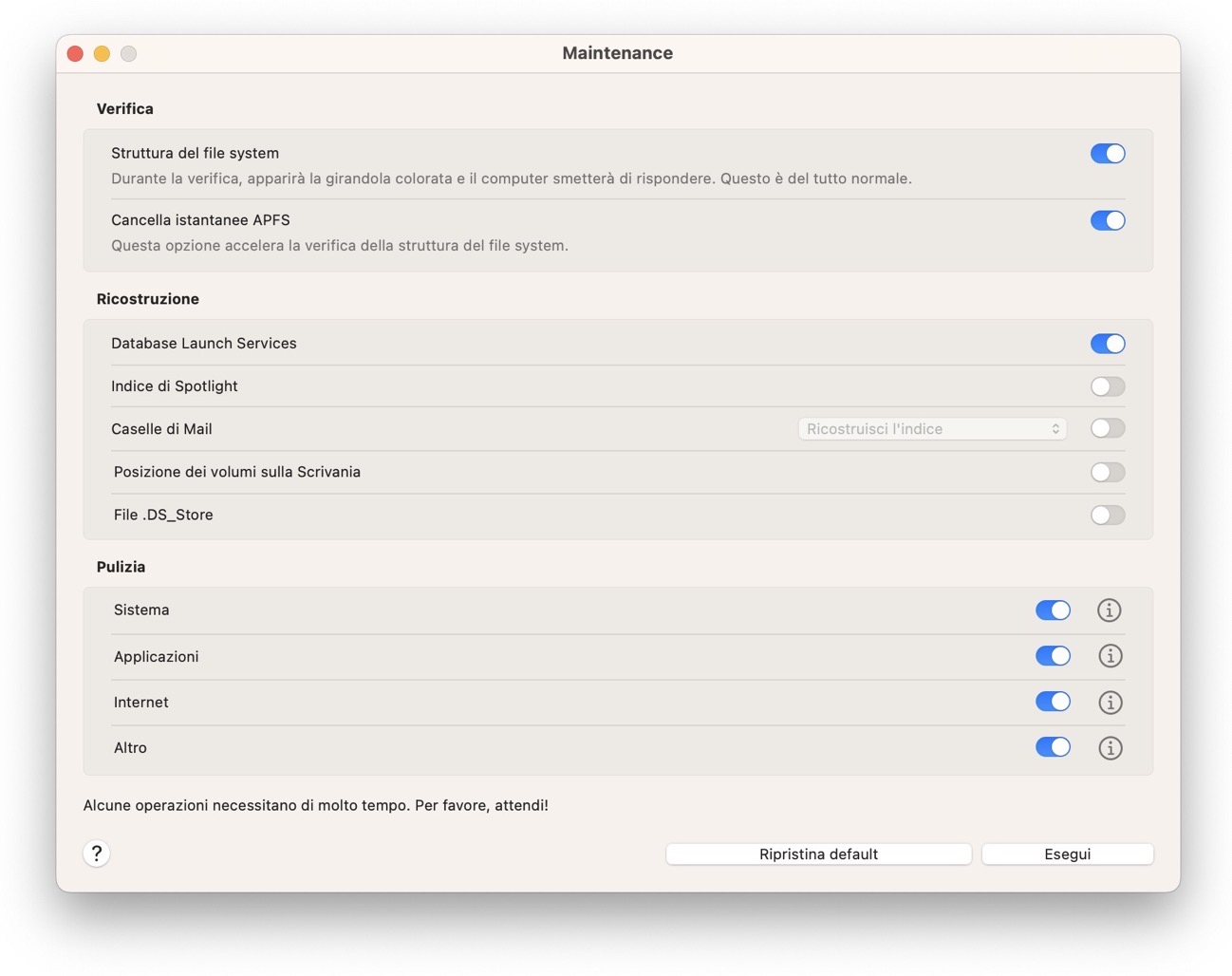 Aggiornate le utility gratuite OnyX e Maintenance per macOS Ventura ...
