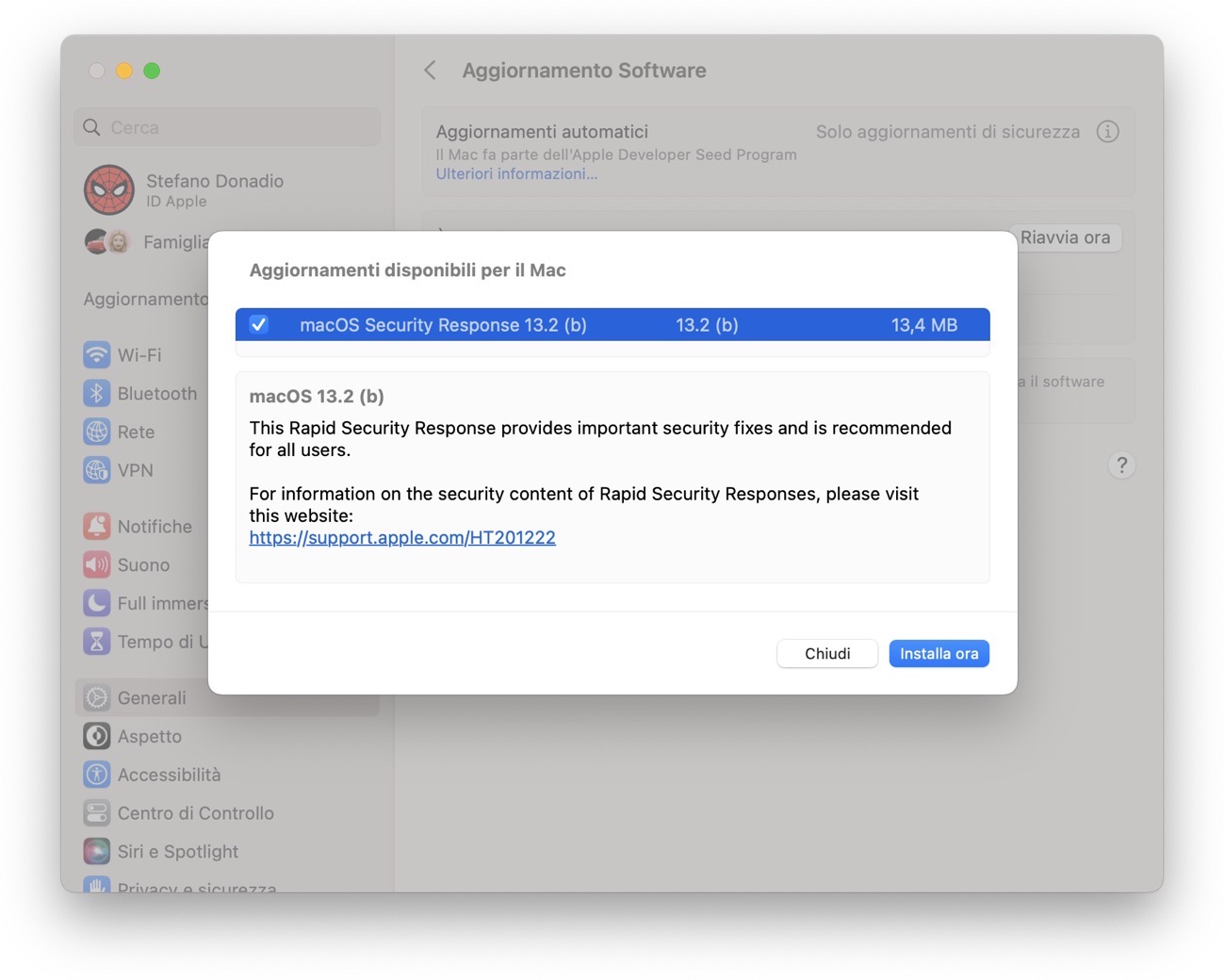 Apple rilascia il secondo macOS Rapid Security Response per Ventura ...
